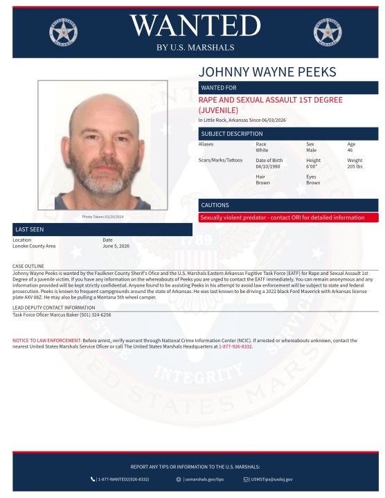 US Marshals seek fugitive in juvenile sex crimes case