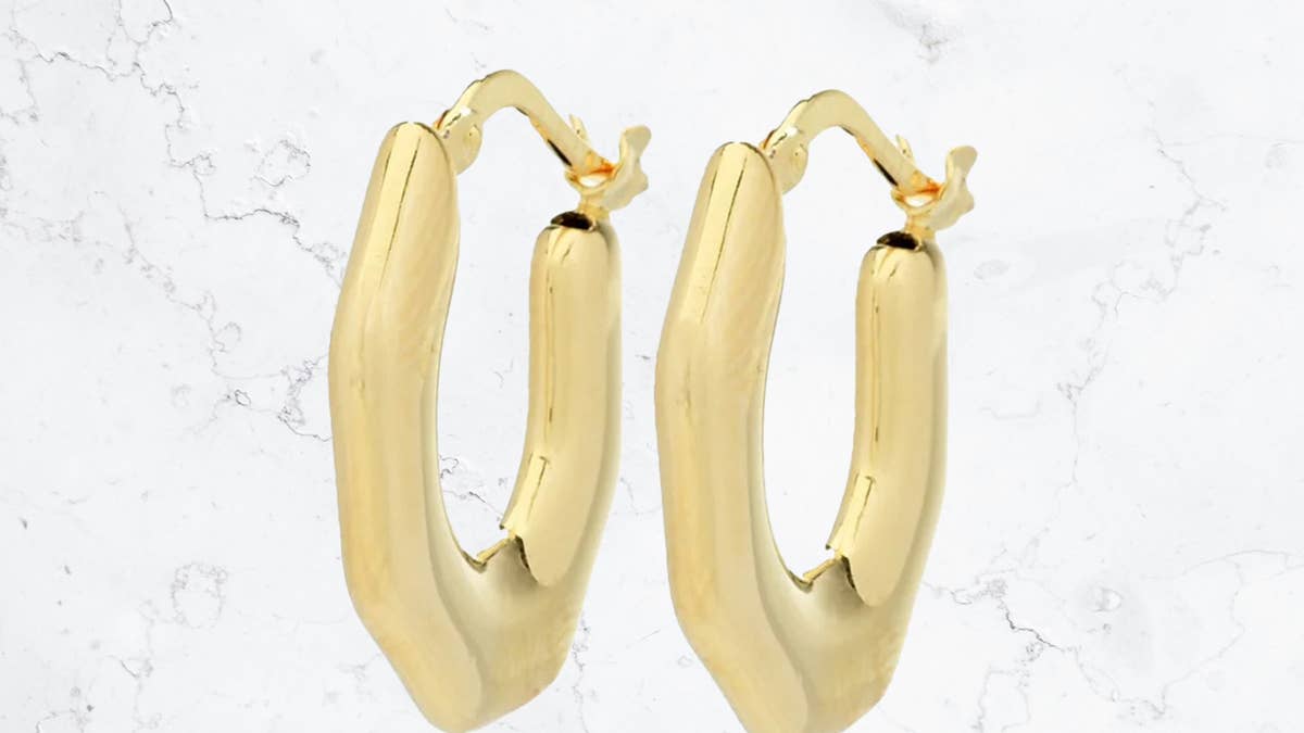 Get Toscana Italiana 18K gold octagon hoop earrings for $55 – 40% off ...