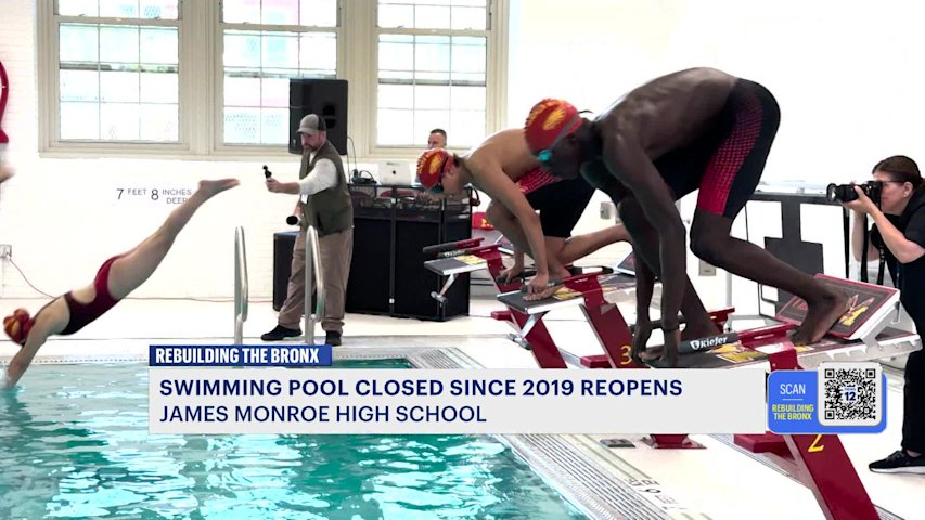 James Monroe campus celebrates reopening of newly renovated pool