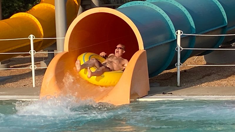 Minnesota’s largest water park features a wave pool, water slides and more