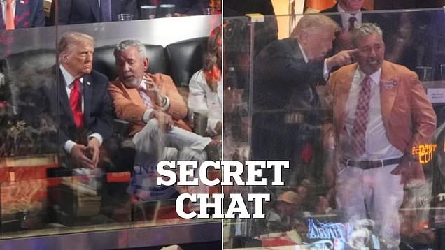 Trump spotted talking to MSG owner James Dolan during NBA Finals