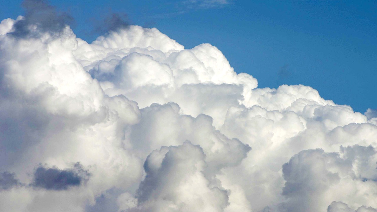 An average cumulus cloud can weigh more than a million pounds