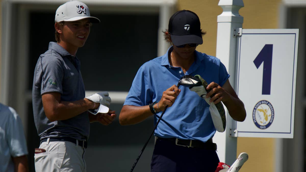 Miles Russell qualifies for US Open with Charlie Woods on the bag