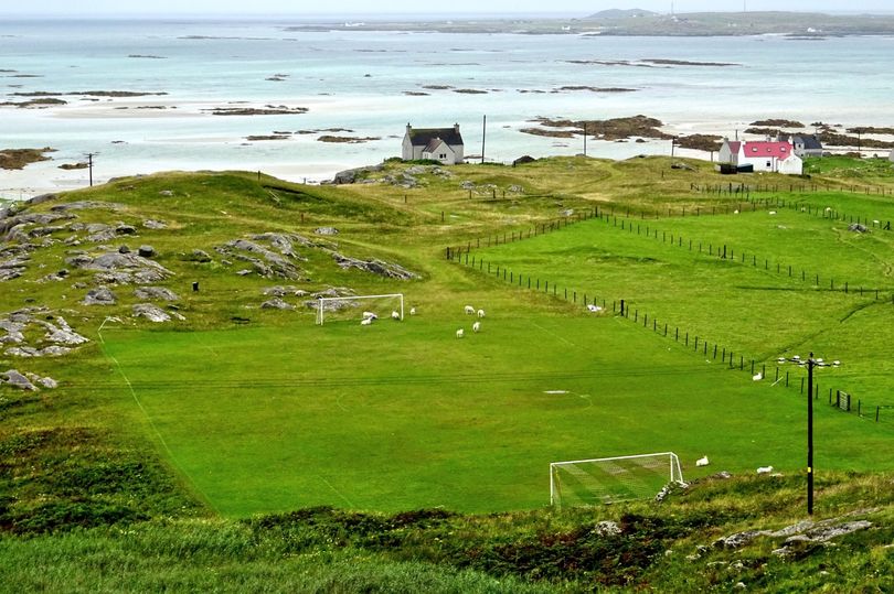 Remote football pitch on Scottish island boasts most incredible views
