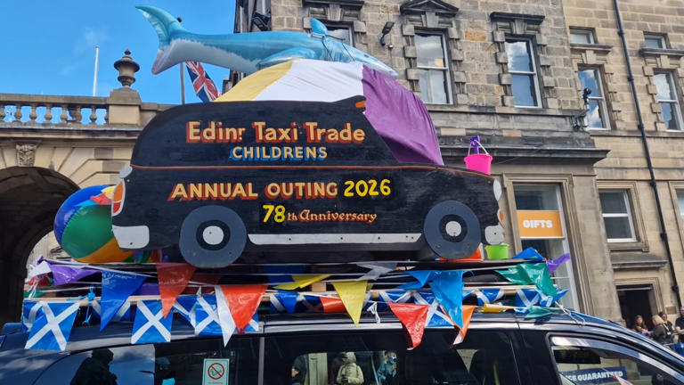 12 fun photos as Edinburgh Taxi Outing makes a splash with spectacular ...