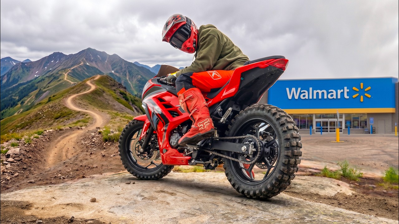 I turned the cheapest crotch rocket into a dirt bike