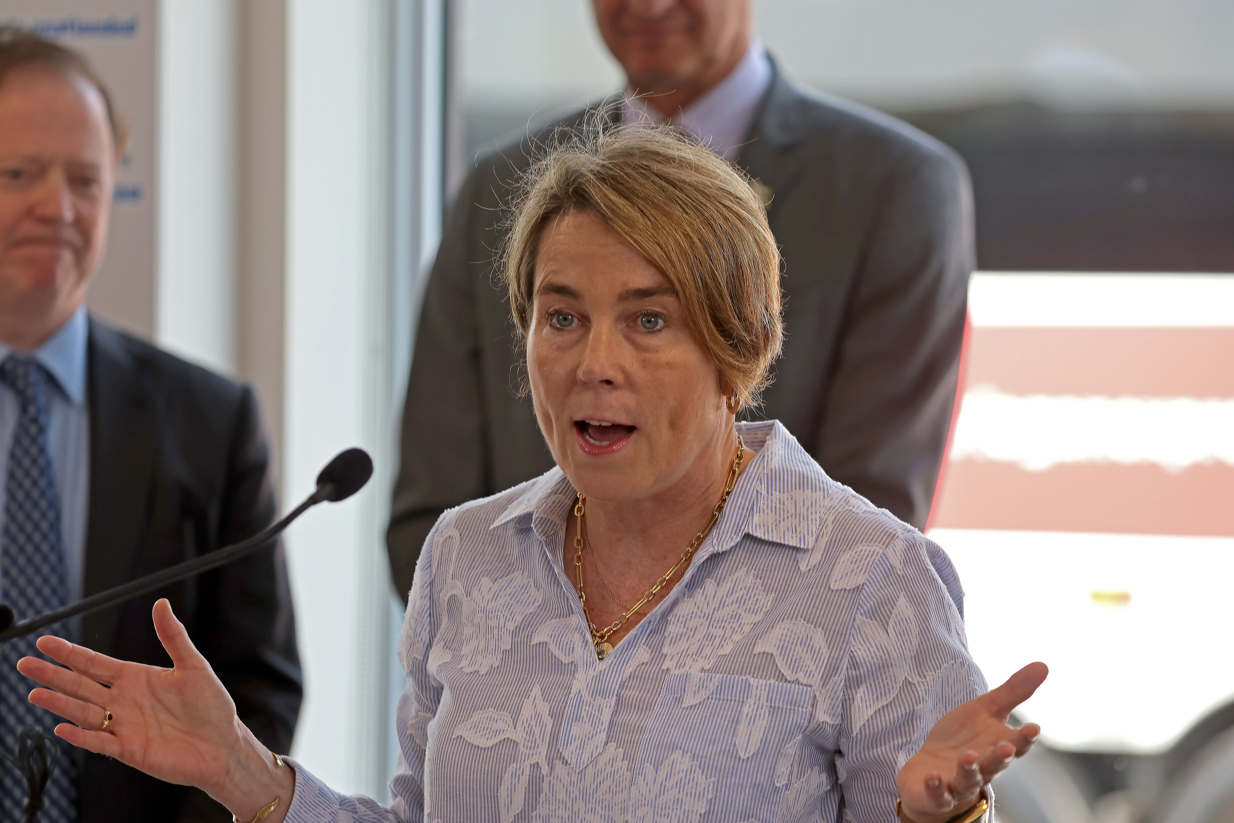 Healey punts on if she supports House, Senate bills on legislative audit