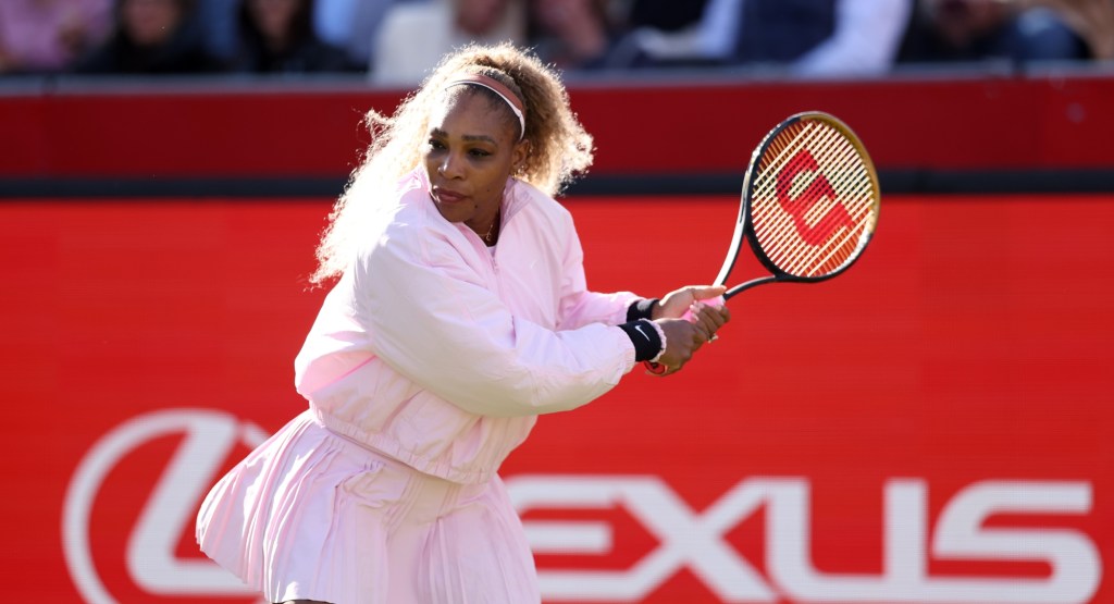 Serena Williams wears pink Nike kit for tennis comeback in London