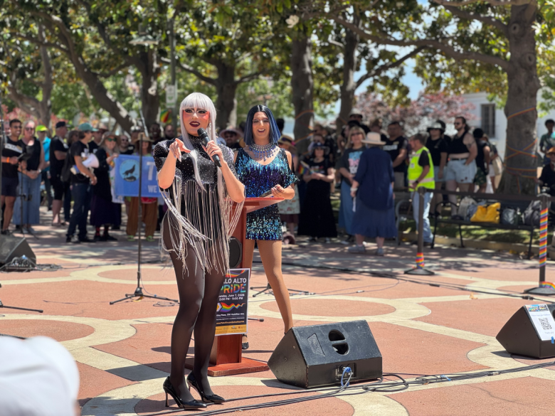 Hundreds turn out for Palo Alto’s first Pride event