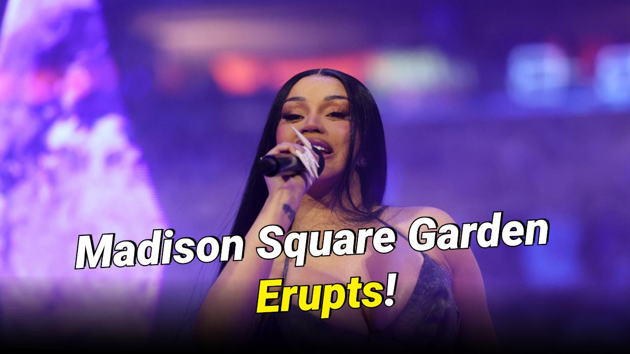 Cardi B performs at halftime of Game 3 at Knicks’ NBA Finals game