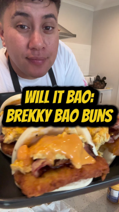 A surprising twist on breakfast bao buns