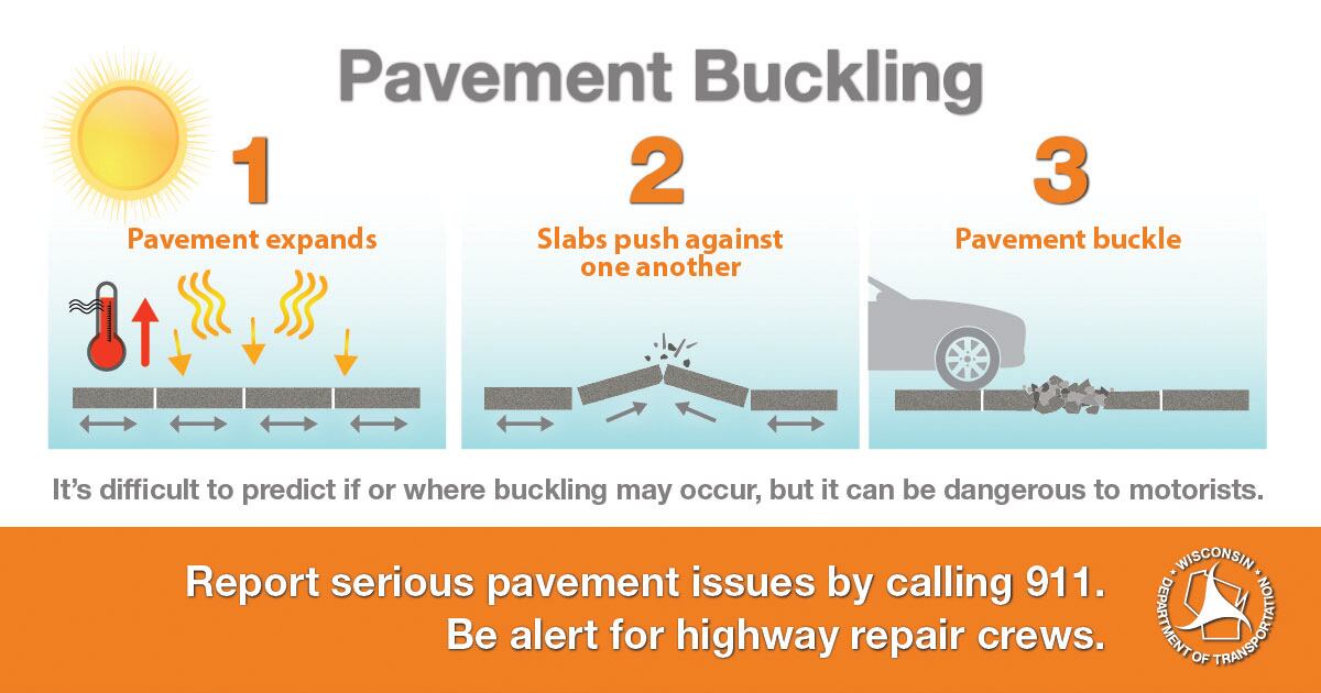 Wisconsin Department of Transportation issues warning about buckling ...