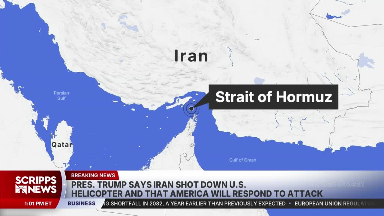 Trump says Iran was responsible for downing Army helicopter