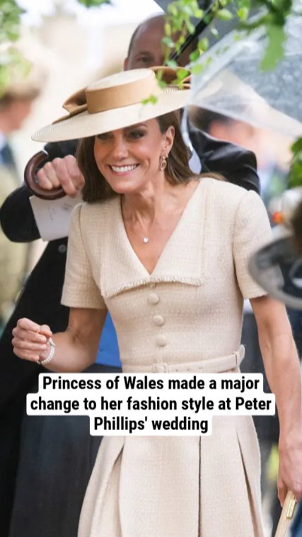 Princess of Wales made a major change to her fashion style at Peter ...