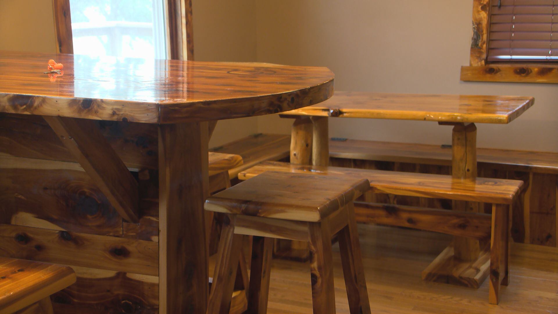 Cedar from family ranch transforms cottage into unique Burwell lodging