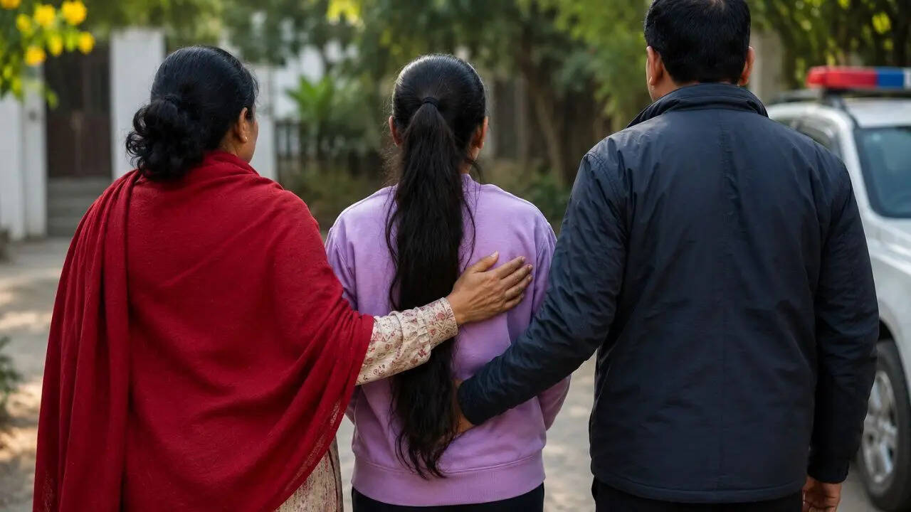 Class 9 girl who fled after being scolded over studies returns home ...