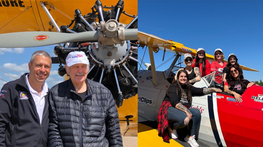 'Dream Flights': Lubbock veterans soar in WWII biplane