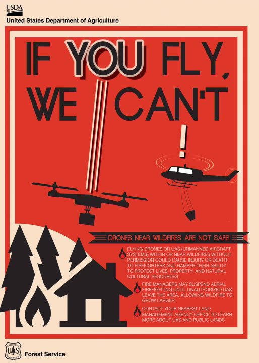 Officials warn about flying drones over wildfire areas after close ...
