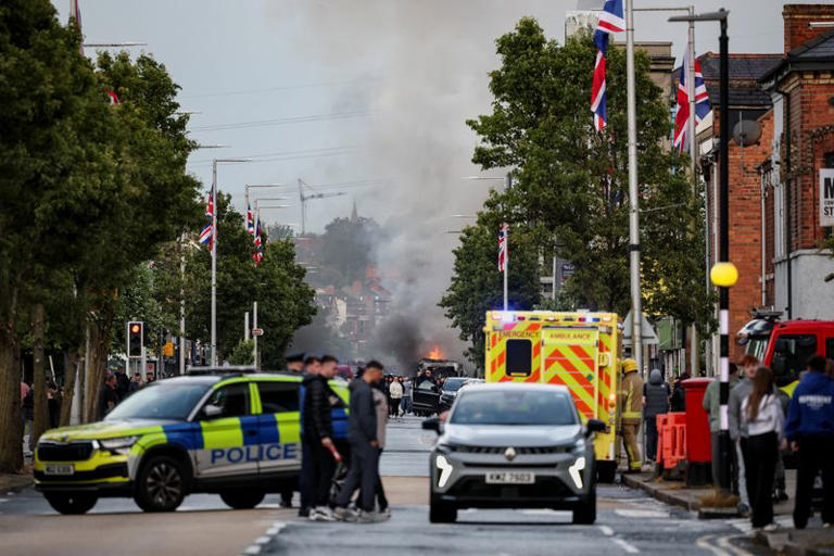 Hundreds rally against immigration in Belfast after 'sickening' knife ...