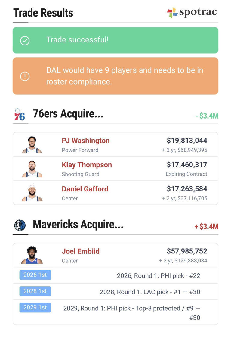 Trade talk: A potential swap with the 76ers for an MVP and picks