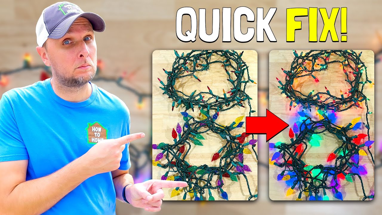 The secret trick to find faulty Christmas lights in under 1 minute! LED ...