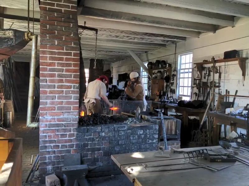 The oldest working forge in Virginia where you can watch blacksmiths ...
