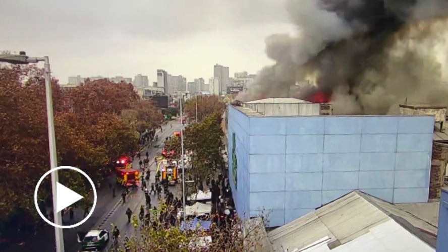 Reportan nuevo incendio en el centro de Santiago: hay corte total de ...