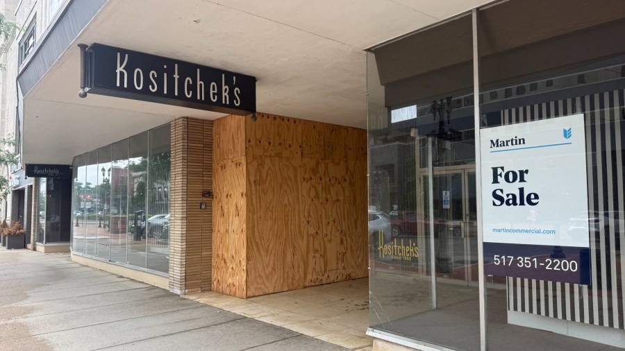 Downtown Lansing icon Kositchek’s closed for good, building up for sale
