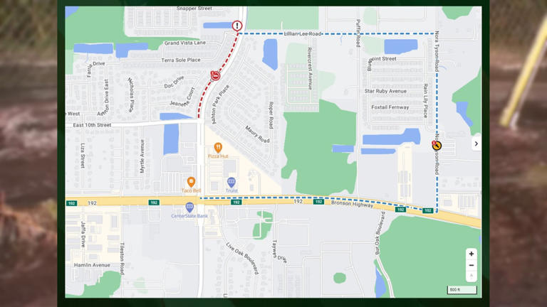 Narcoossee Road southbound lanes closed due to water main break ...