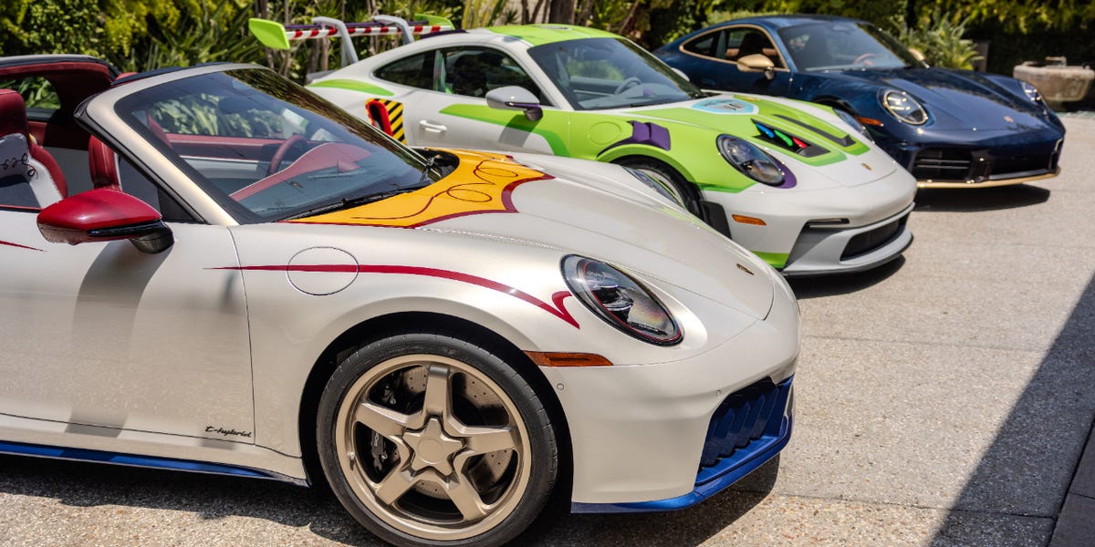 Toy Story 5 premieres with three personalized Pixar Porsches