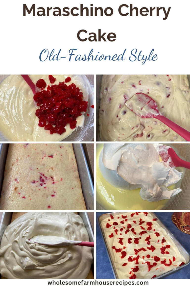 Almond maraschino cherry cake recipe