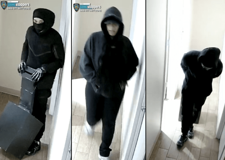 Burglar in skeletal gloves steals safe with $85K from Bronx plastic ...
