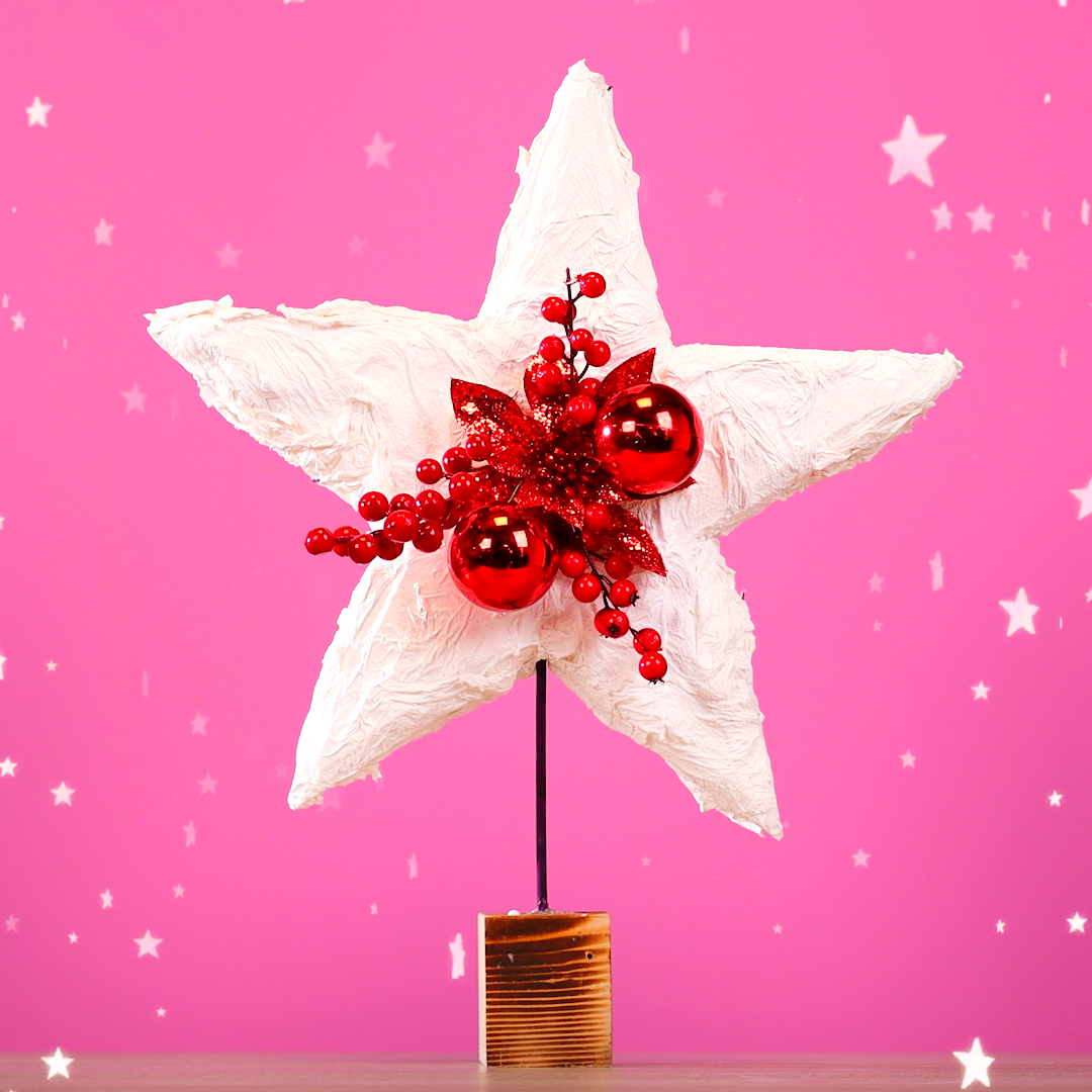 DIY star topper for festive flair🌟
