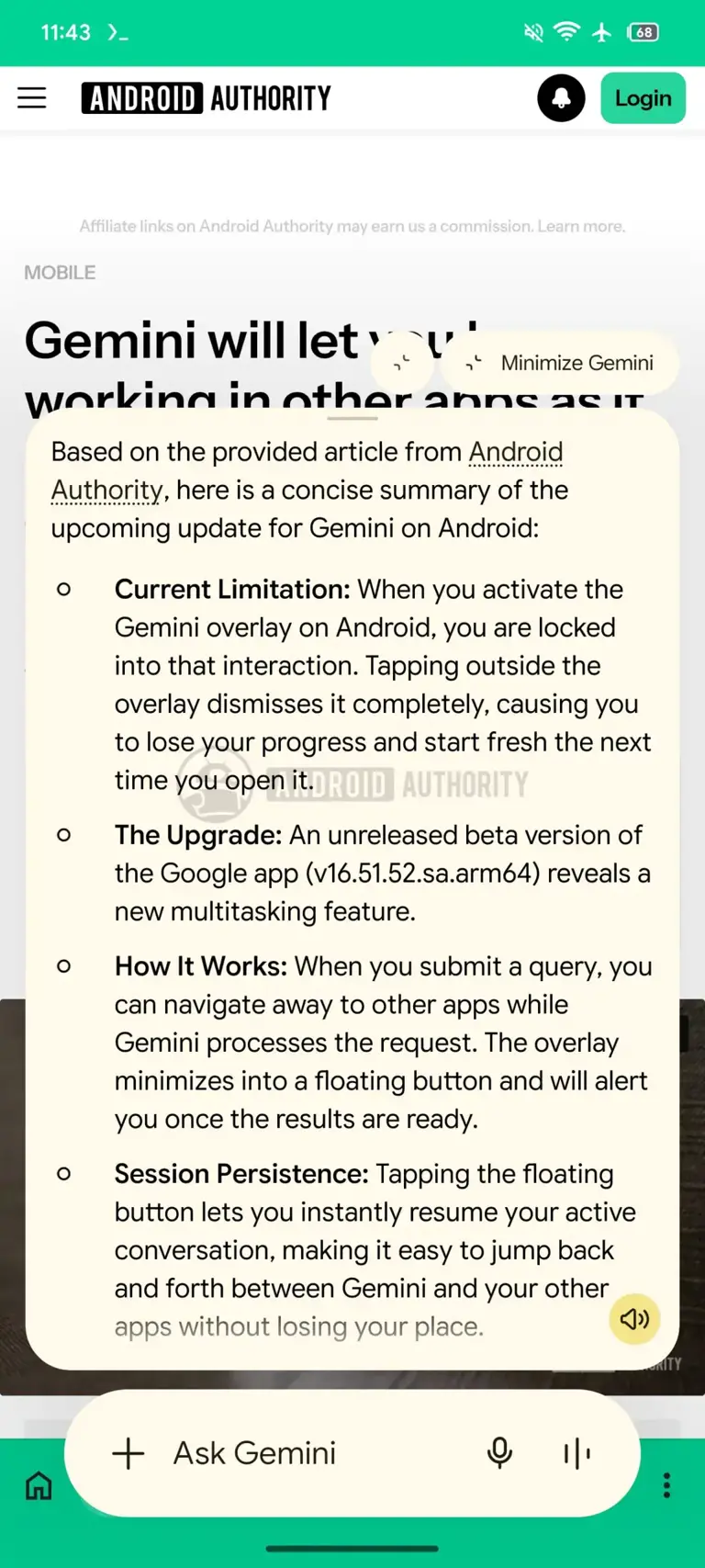 Android multitasking with Gemini is getting a big upgrade thanks to ...