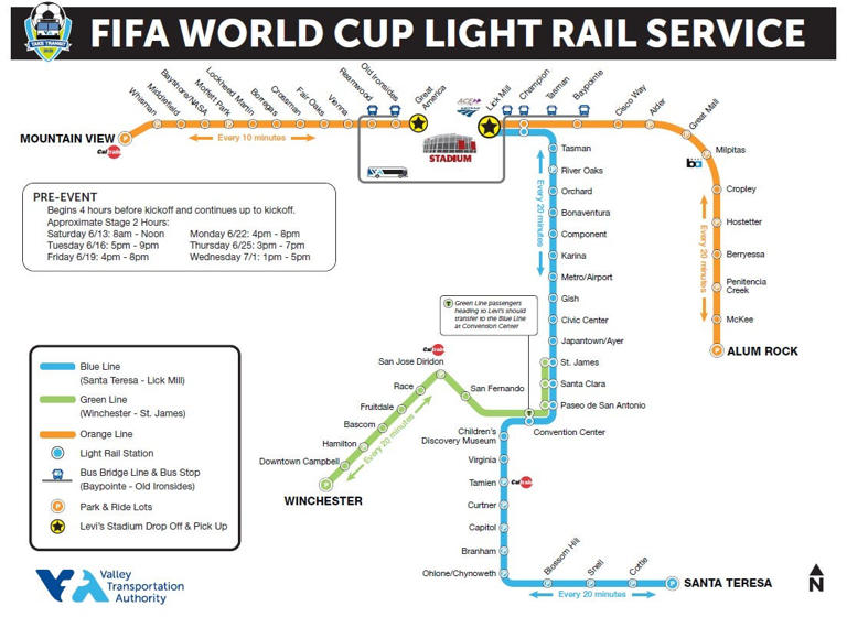Heading to Levi's Stadium for the World Cup? Here's how to get there