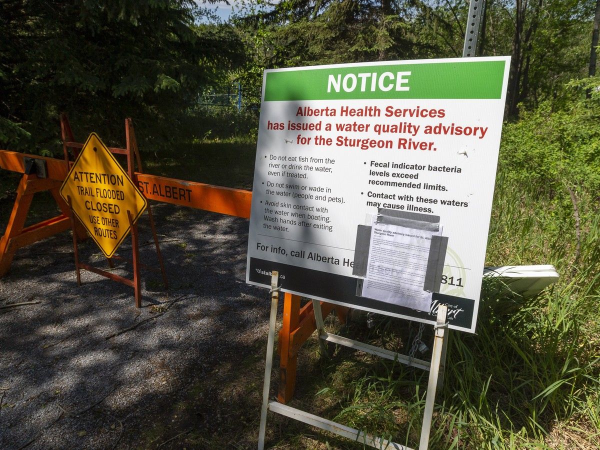 Sewage release triggers AHS alert for Sturgeon River, St. Albert