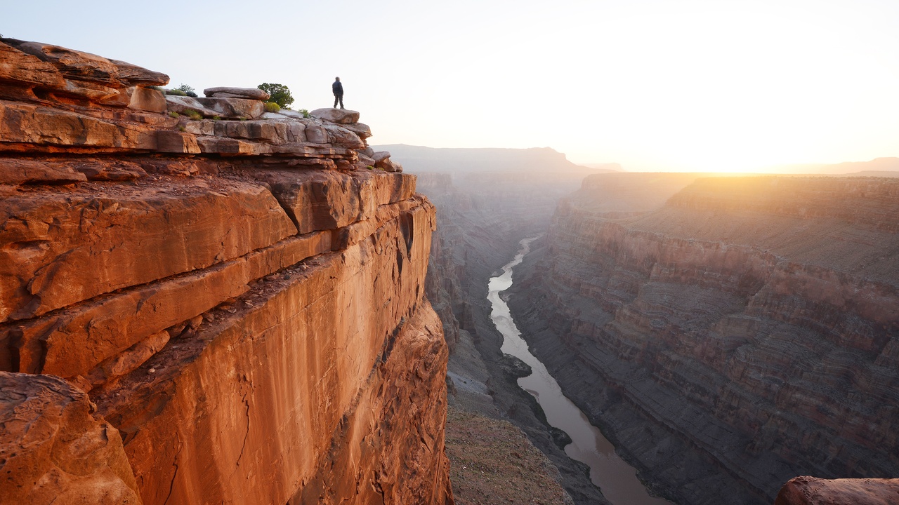 You can stand on the raw edge of Arizona here, 3,000 feet above the ...