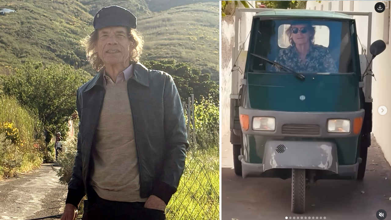 Mick Jagger sorprende tutti in Sicilia: il video alla guida di un’Ape ...