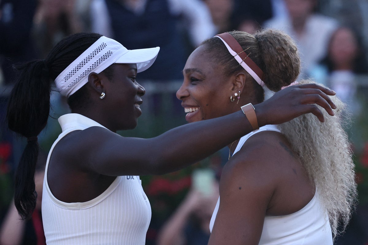 Williams, 44, triumphant on comeback in first match in four years