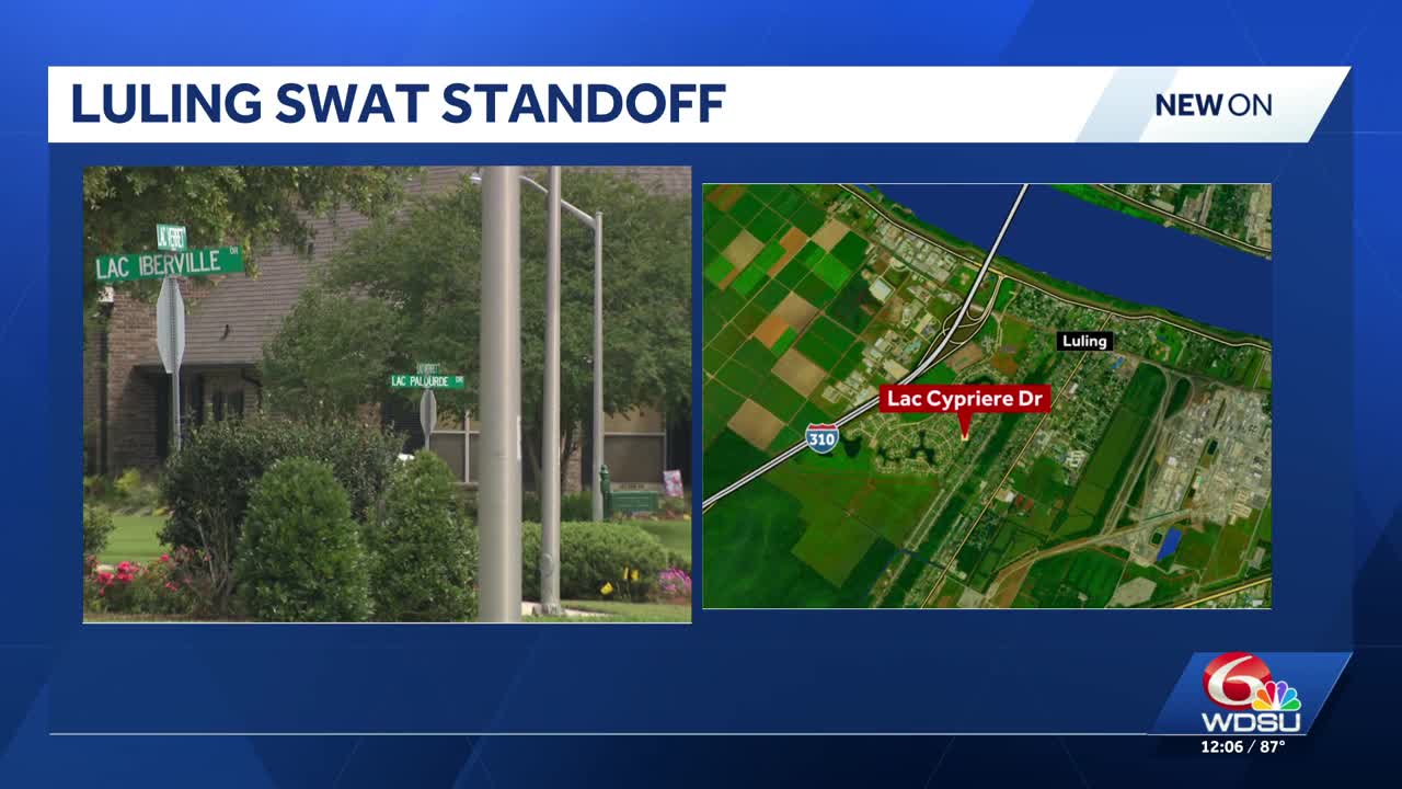 SWAT team executing arrest warrant in Luling