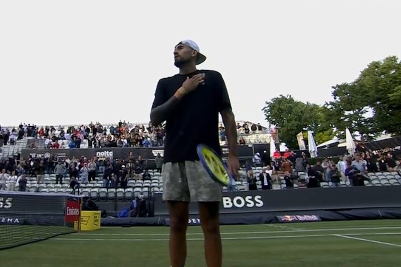 Kyrgios 'emotional' after ousting seed in sizzling comeback win