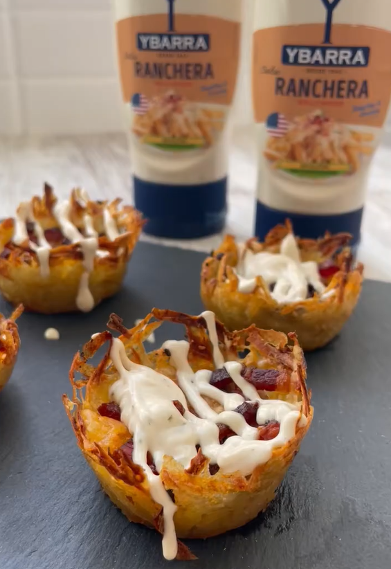 Nidos de patata con salsa ranchera: aperitivo crujiente y fácil para ...