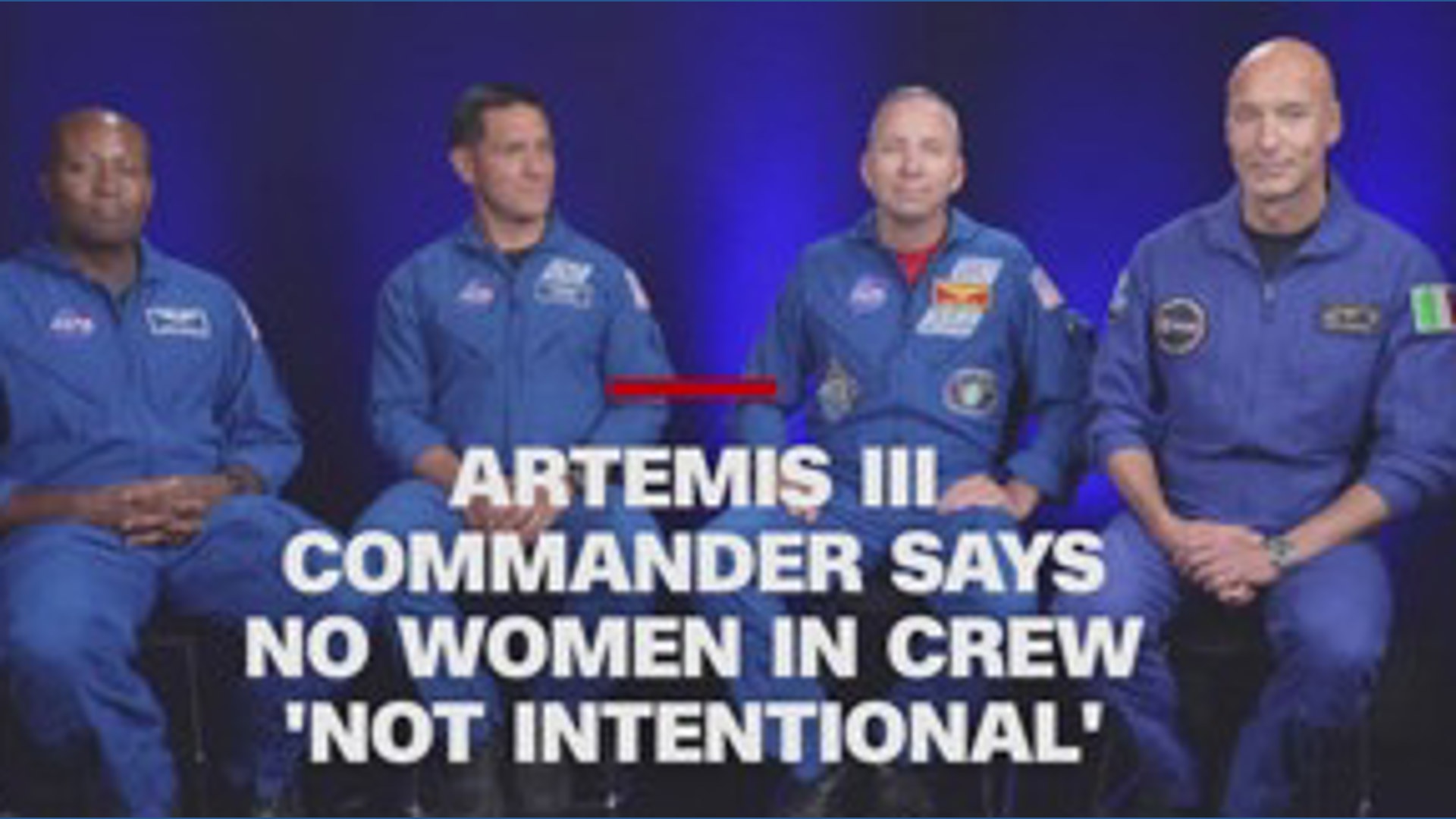 Artemis III commander says no women in crew 'not intentional'