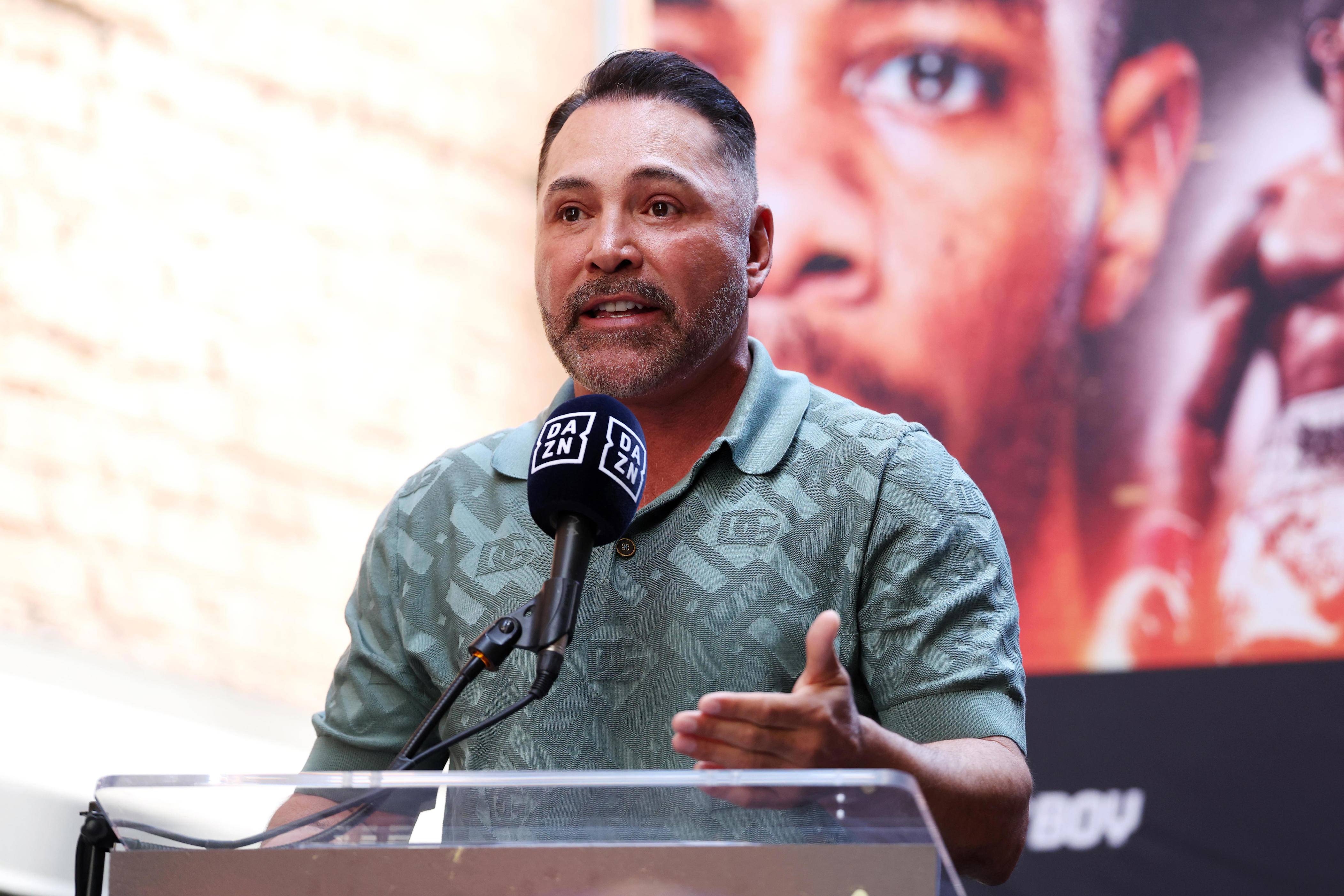 It's a great fight: Oscar De La Hoya talks potential for Tank Davis vs ...