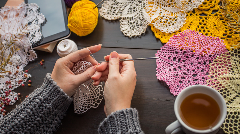 Reuse vintage doilies for simple and stylish summer decor