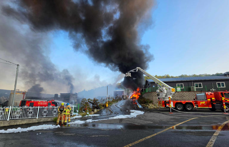 Fire at Gyeongju thermal decomposition plant seriously injures worker