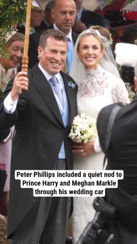 Peter Phillips included a quiet nod to Prince Harry and Meghan Markle ...