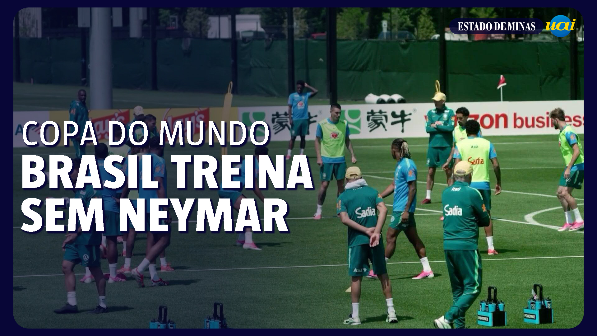 Brasil treina sem Neymar a 4 dias de estreia na Copa