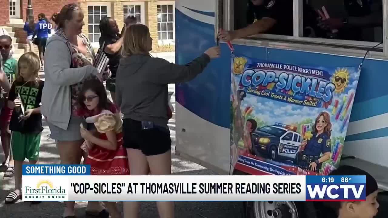 Something good: ‘Cop-sickles’ distributed at Thomasville summer reading ...