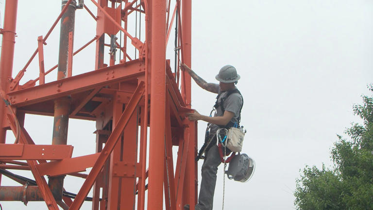 Heartwell tower repairs aim to improve signal strength for western ...